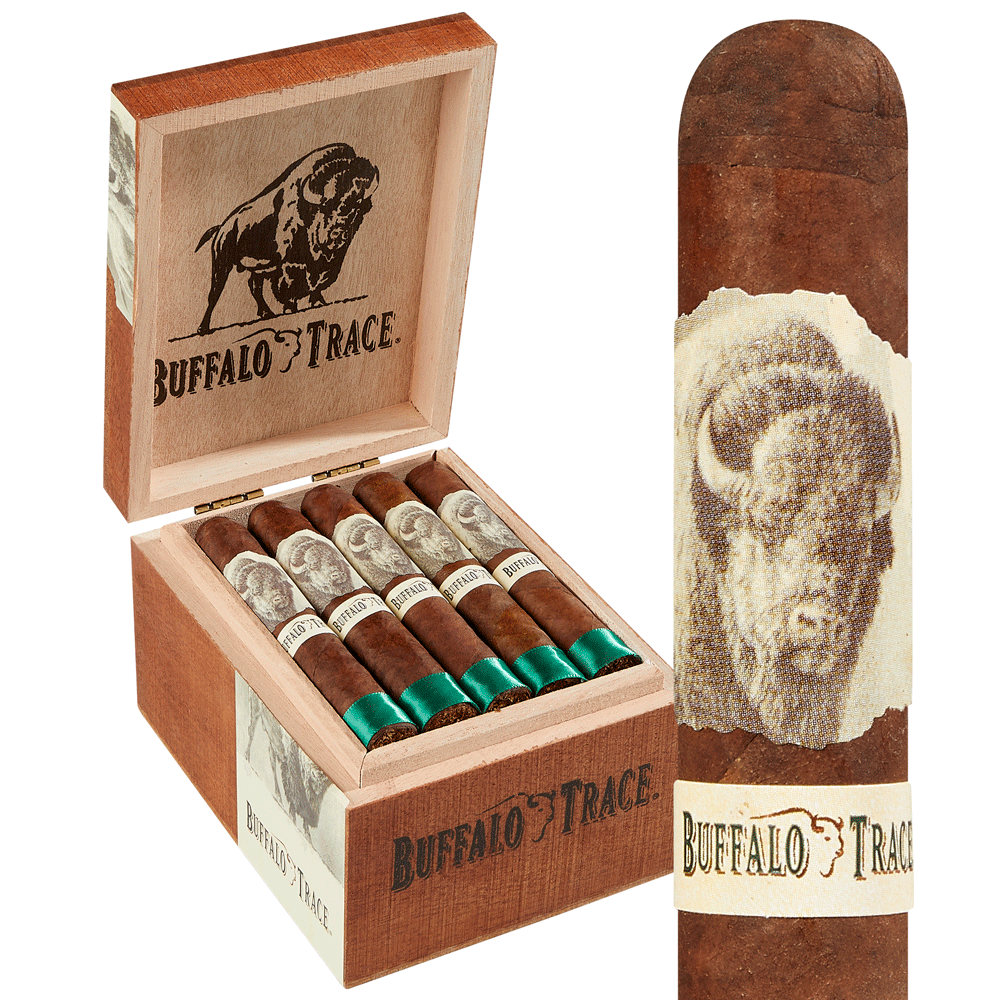 Buffalo Trace - Smoking bull cigar